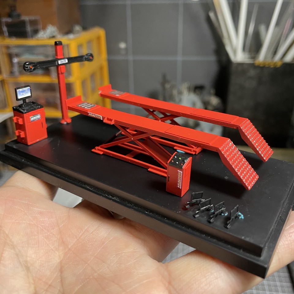 1:64 Diorama Garage Repair Tool Model Workshop Scene Props Model ...