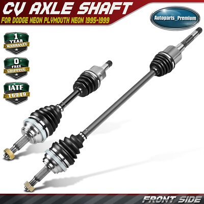 2x Front CV Axle Assembly for Dodge Neon Plymouth Neon 1995-1999 ...