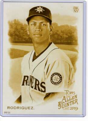 Alex Rodriguez 2019 Allen and Ginter 5x7 Gold #393 /10 Mariners | eBay