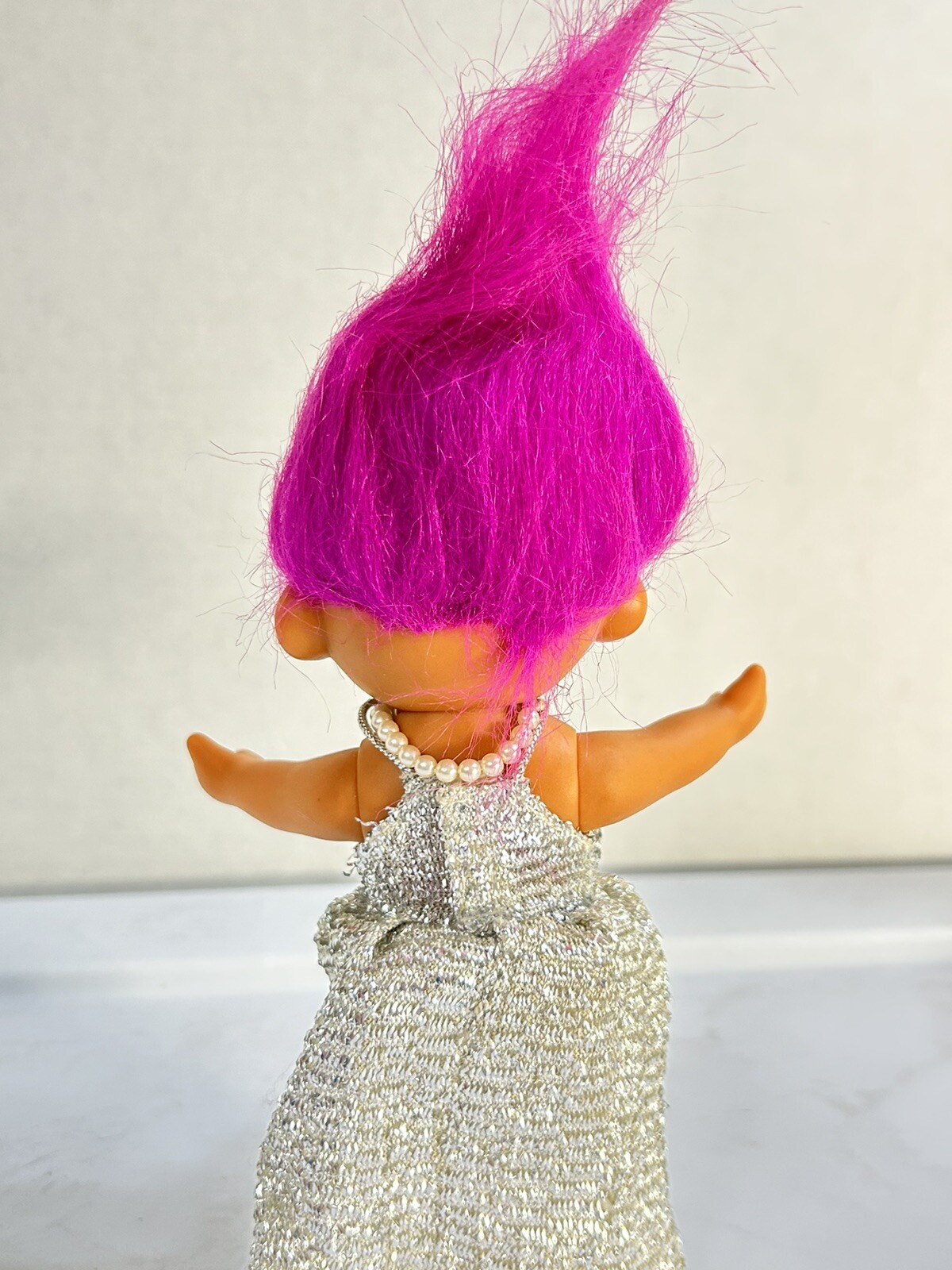 Tracey Girl Doll Friend Jointed Vintage Fancy Dress Shinny Silver Dress ...