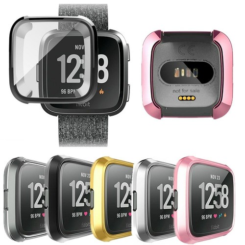 For Fitbit Versa 2 2nd Gen Soft TPU Case Cover Full Screen Protector ...