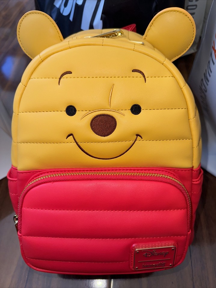 NWT Loungefly Disney Winnie the Pooh Puffer Pooh Bear Figural Mini ...
