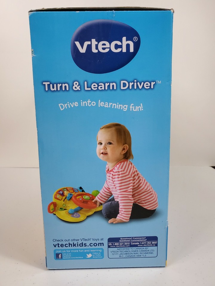 Vtech Turn and Learn Driver Toy Yellow Ages 6 to 36 months New ...