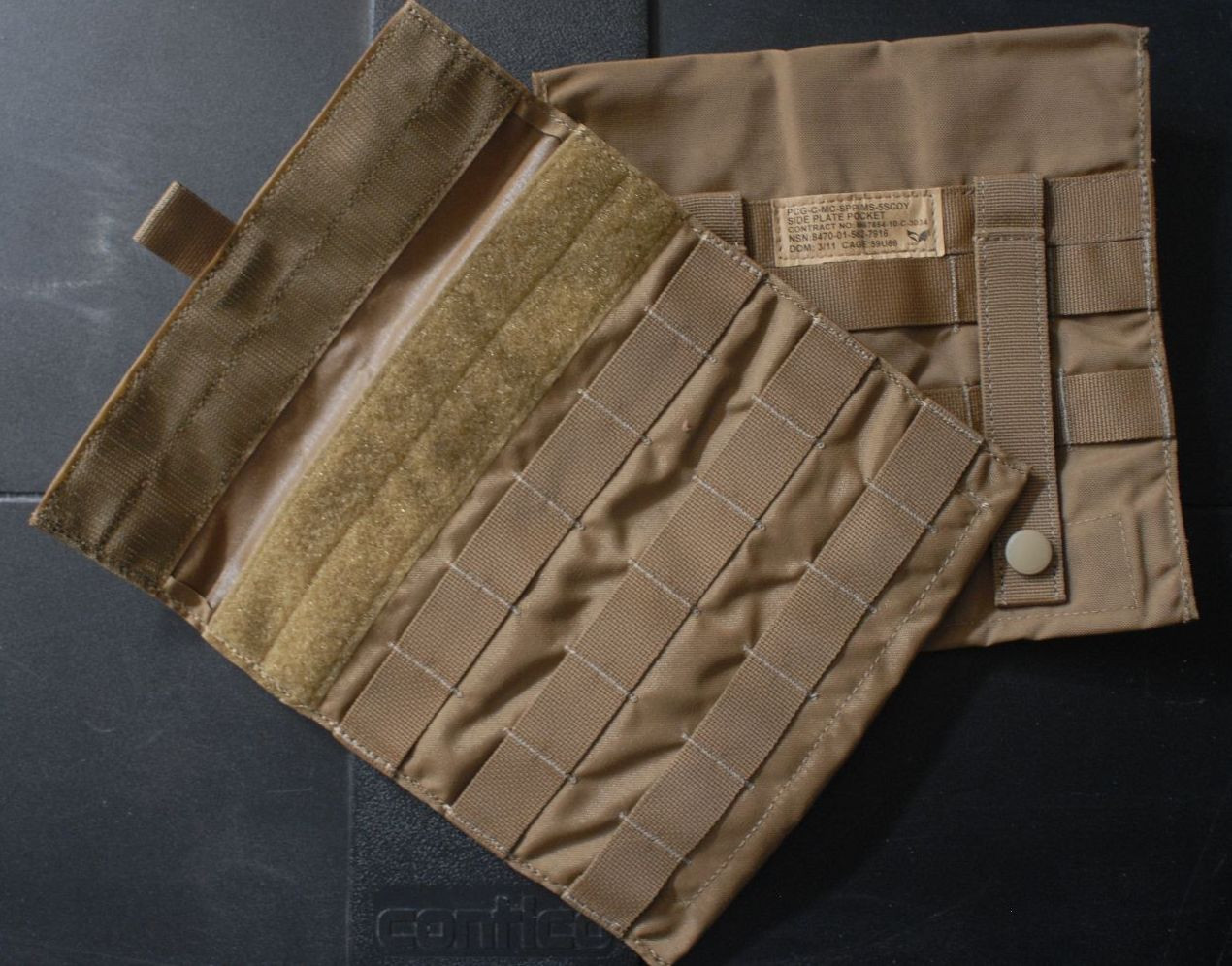 NEW SET OF 2 Eagle Industries Side Plate Pocket Carrier Pouch Coyote ...