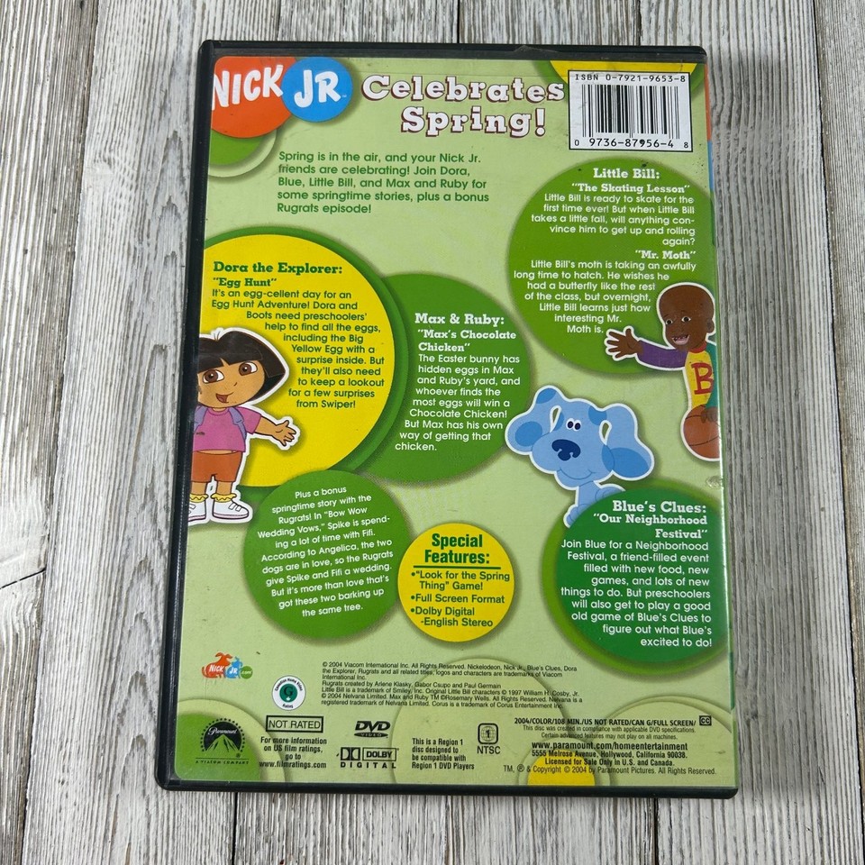 Nick Jr. Celebrates Spring! DVD 2004 Dora Blue's Clues Rugrats | eBay