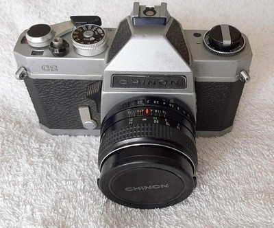 VIntage Chinon CS 35mm Film SLR Camera with Auto Chinon 55mm f/1.7 Lens ...