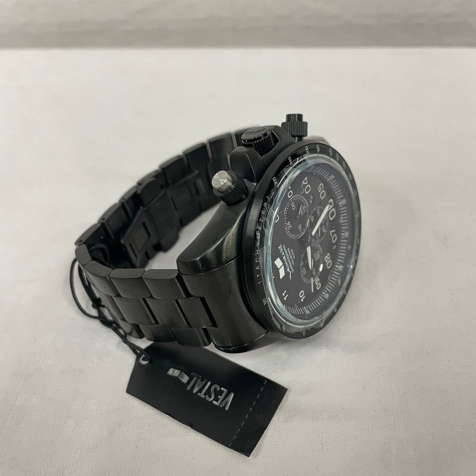 Vestal Big Watch Men's ZR3 Chronograph Watch Brushed Black/Lume ZR3021 ...