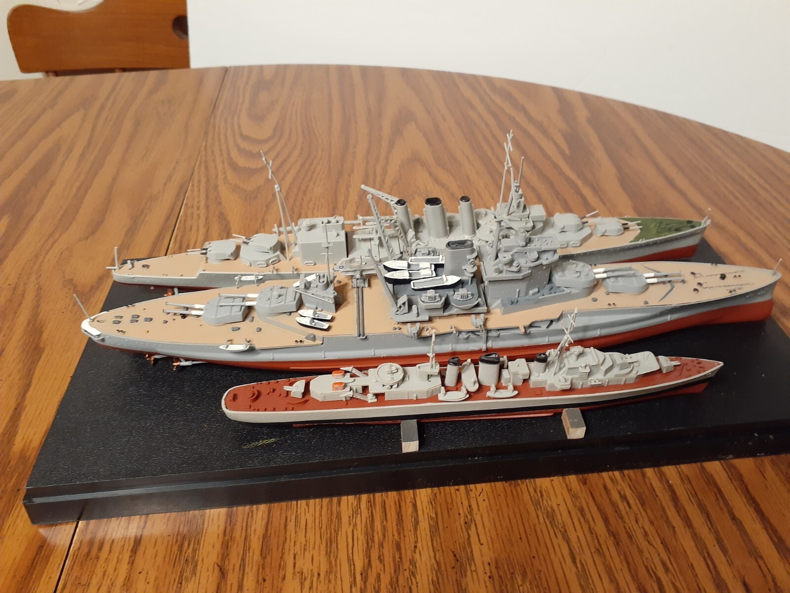 Airfix 1/600 HMS Daring, Warspite & Suffolk British Warship models | eBay