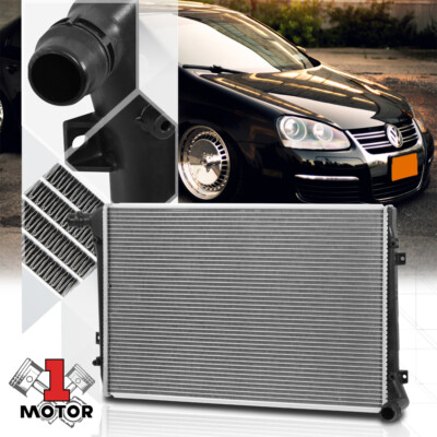 Aluminum Core Radiator OE Replacement for 05-10 VW Jetta/Bora 1.9 TDI ...