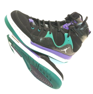 Shoes Nike Jordan Hoop TR 97 (GS) Black/White/Grape Ice/Emerald NIB ...