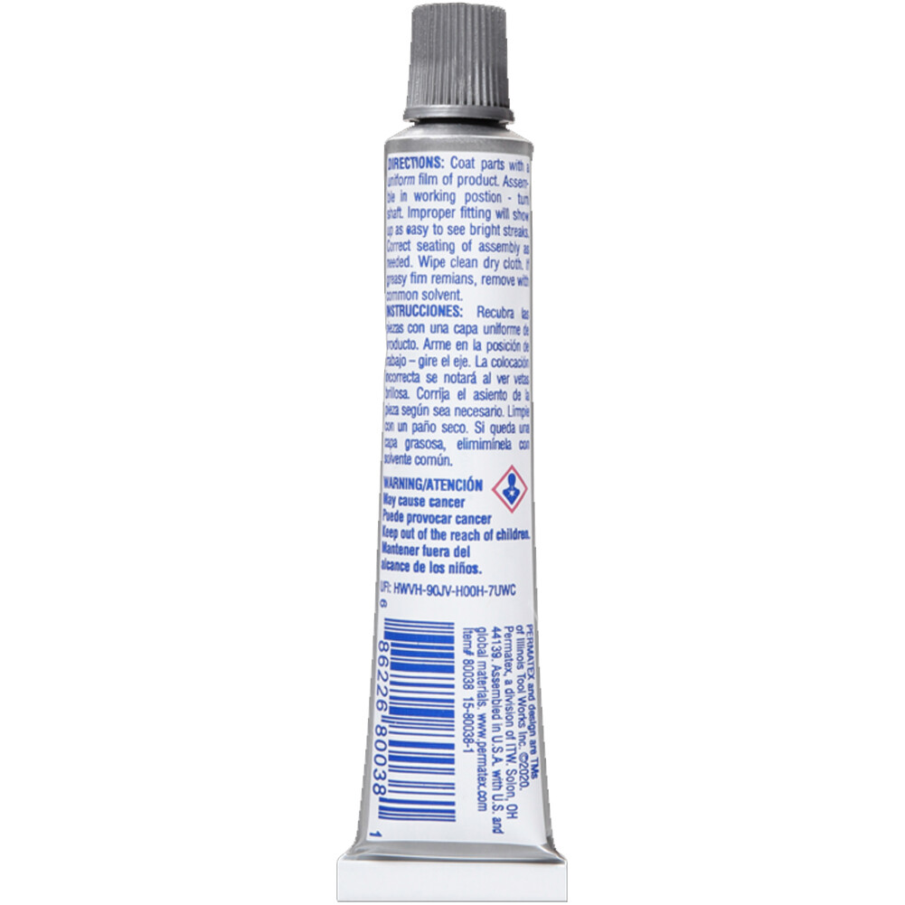 Permatex 80038 Prussian Blue Set Fitting Compound Non-Drying 1.50oz ...