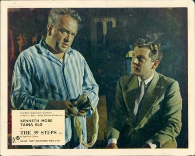 THE 39 STEPS KENNETH MORE ORIGINAL BRITISH LOBBY CARD | eBay