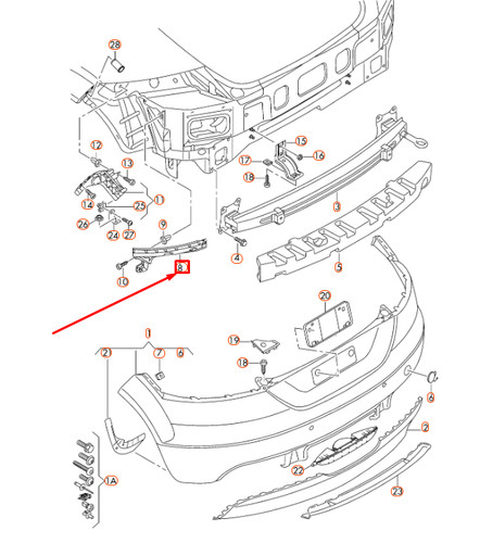 Audi 8J0807483A Genuine OEM Factory Original Support for sale online | eBay