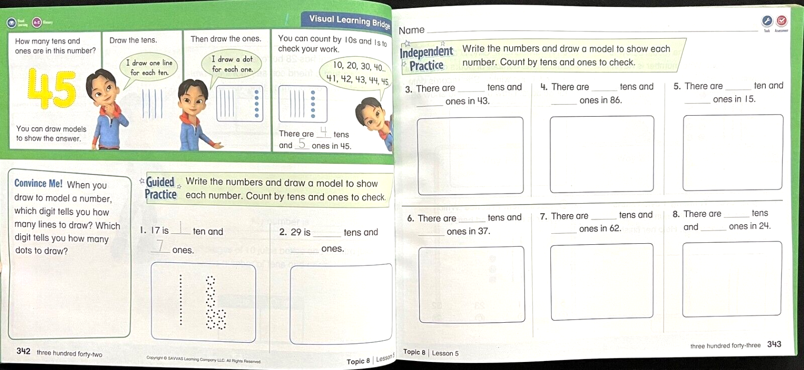 1st Grade - enVision Math (SAVVAS) - STUDENT WORKBOOK (Vol. 2) (2020 ...