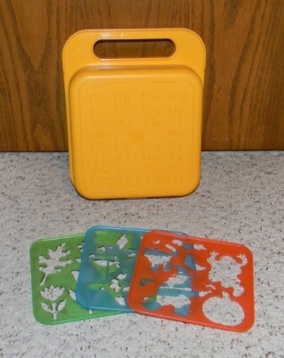 Tupperware - Tupper Toys #1408-5 - 123-ABC Lunch Box w/ 3 Stencils ...