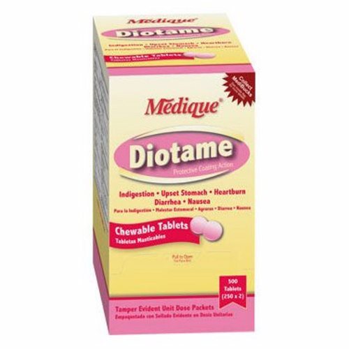 Anti-Diarrheal Diotame 262 mg Strength Chewable Tablet 100 per Box Box ...