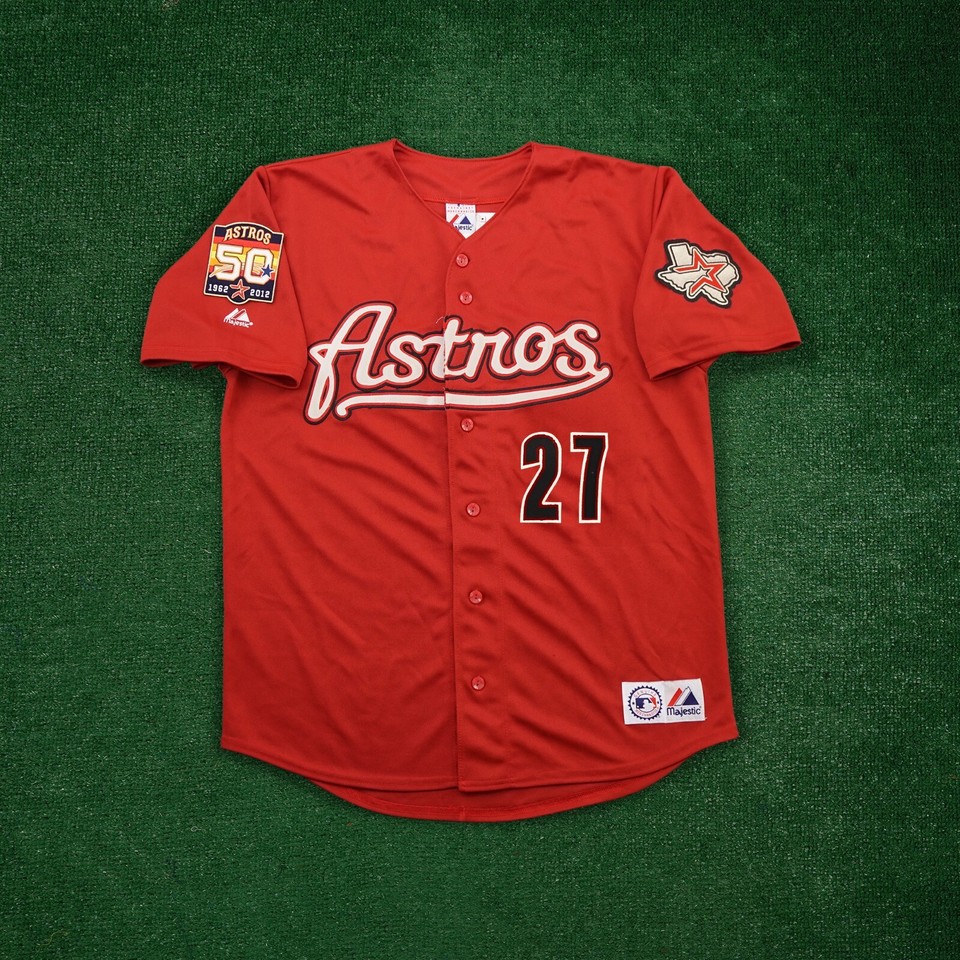 Jose Altuve 2012 Houston Astros 50th Anniv. Men's Alternate Brick Red ...