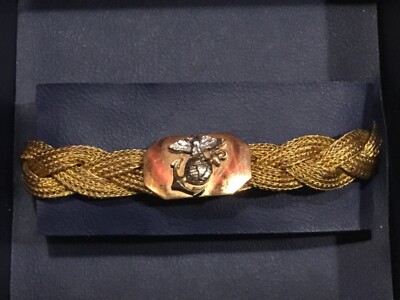 RARE WW2 MARINE 12K GOLD Filled Sweetheart bracelet | eBay