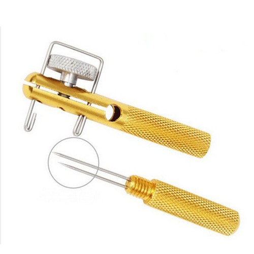 2 PCS Fishing Line String Knotter Metal Hook Tie Fly Tying Tool ...