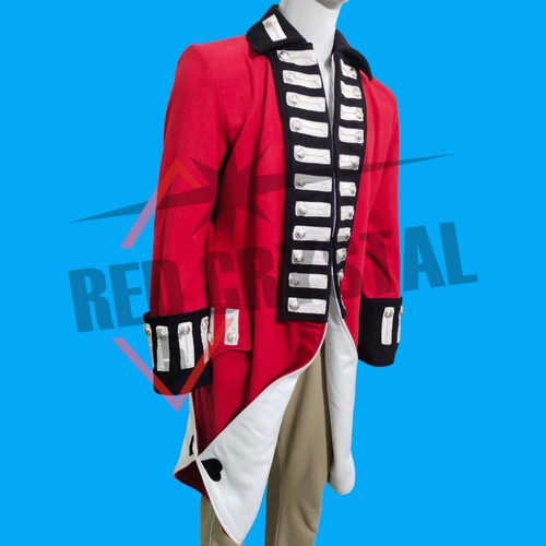 New British Army Revolutionary War Regimental Men Red wool Frock Coat ...