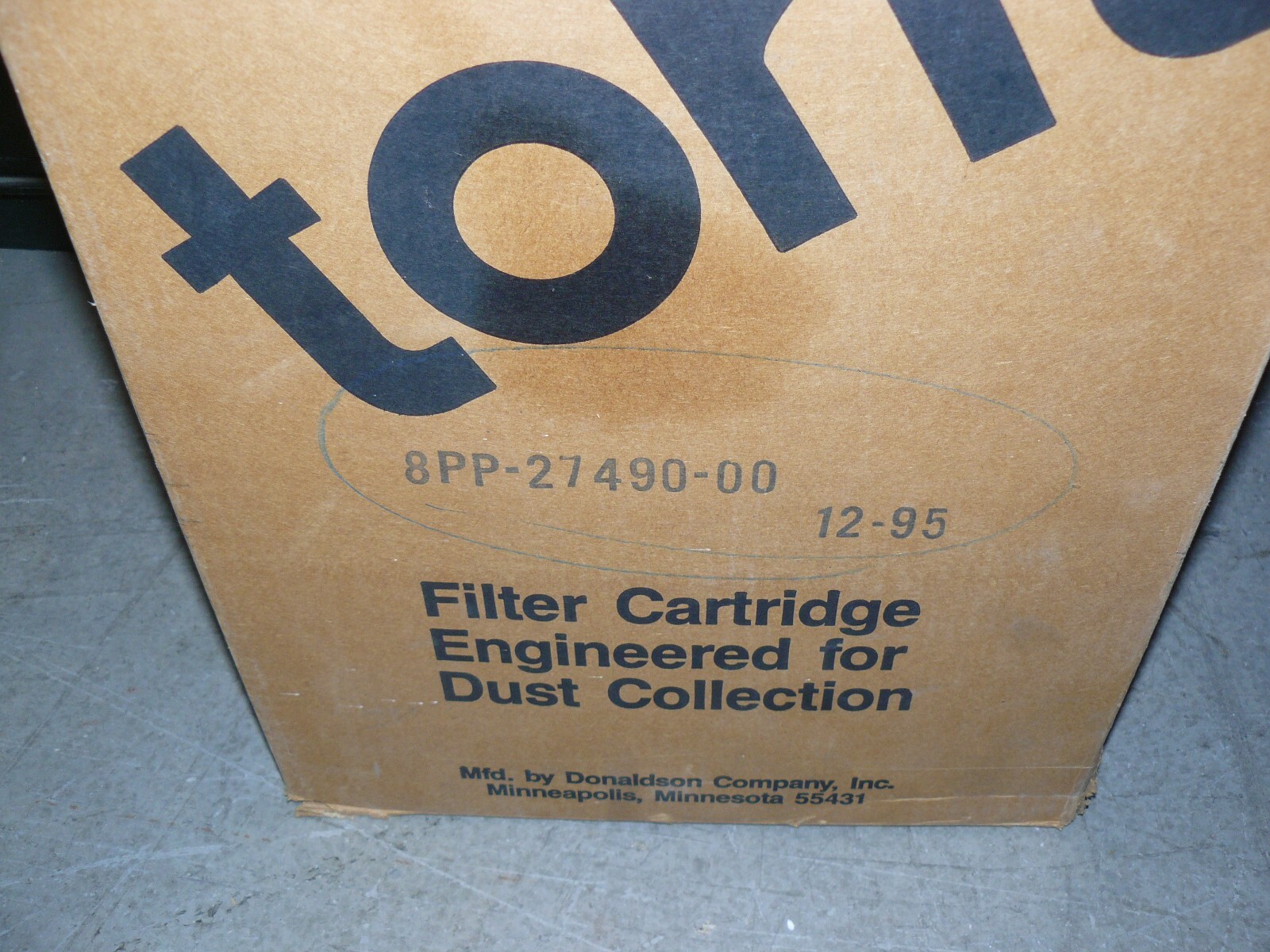 Donaldson Torit 8PP-27490-00 Filter Cartridge 12.75″ x 26″ x 16.0″ x 8. ...