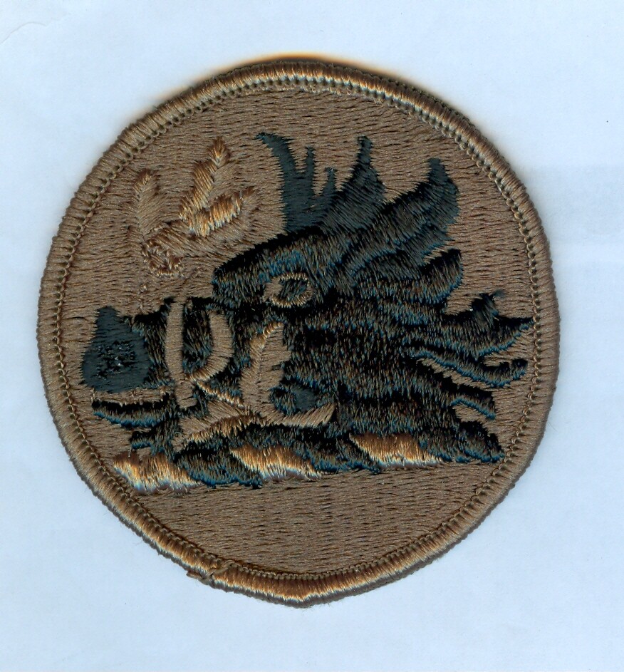 Georgia ARNG / National Guard Shoulder Patch .. "OD TUSK & WREATH ...