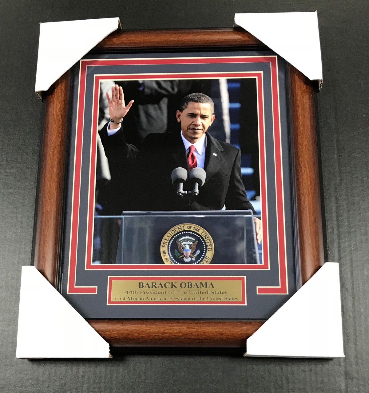 BARACK OBAMA 44TH FIRST AFRICAN AMERICAN US PRESIDENT FRAMED 8x10 PHOTO ...