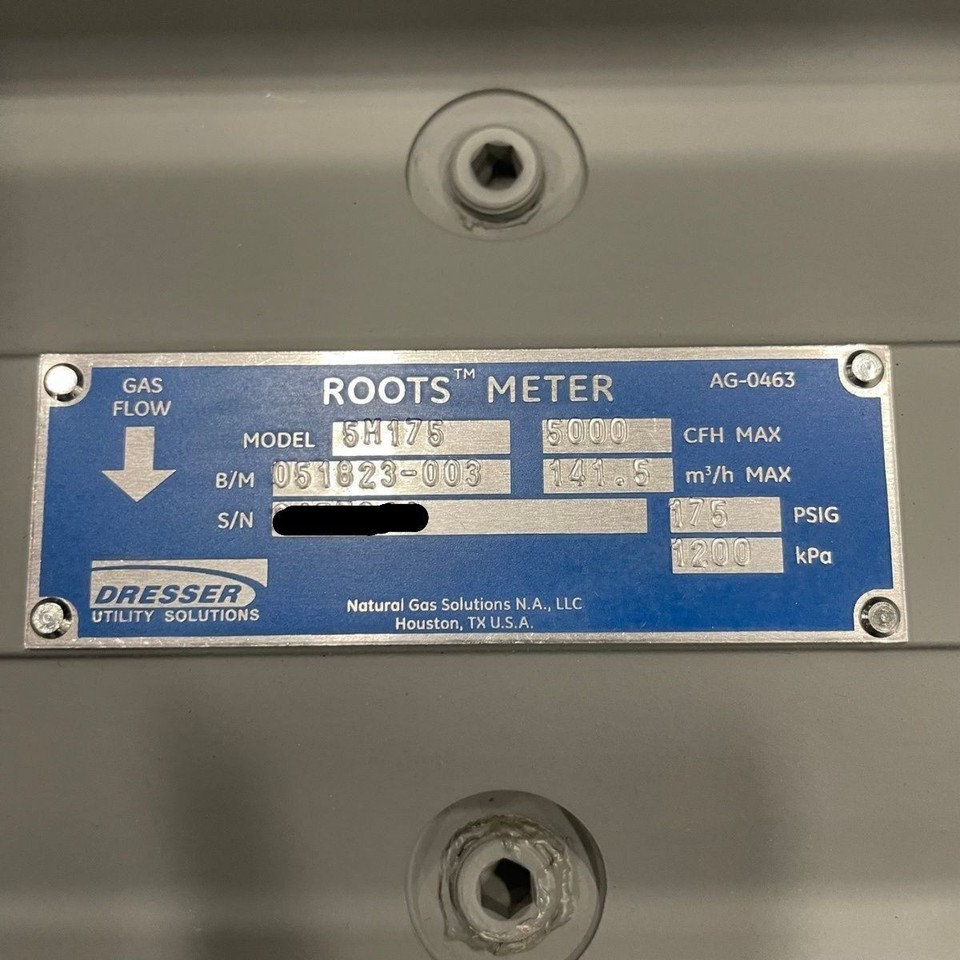 DRESSER 051823-003 Roots Meter 175PSI, No Box* | eBay