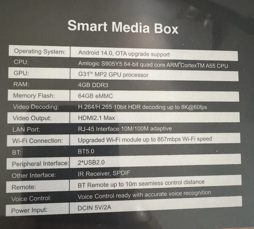 NEW VSEEBOX V6 PLUS TV STREAMING BOX NEW IN BOX VEESEE BOX V6PLUS ...