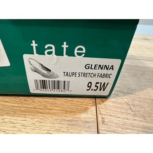 David Tate Glenna Slingback Heels Taupe Stretch Fabric Size 9.5 Wide ...