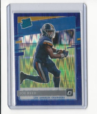 2020 Optic Football JOE REED Purple Shock Prizm Rated Rookie RC SP #196 ...