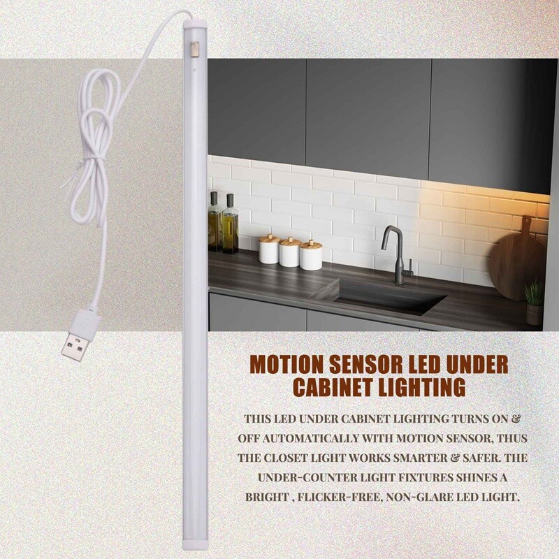 5V USB LED Strip Desk Lamp Hand Sweep Switch Motion Sensor Lamp Study ...