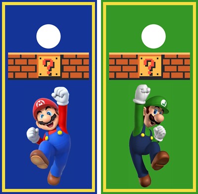 Super Mario Bros cornhole board vinyl wraps | eBay