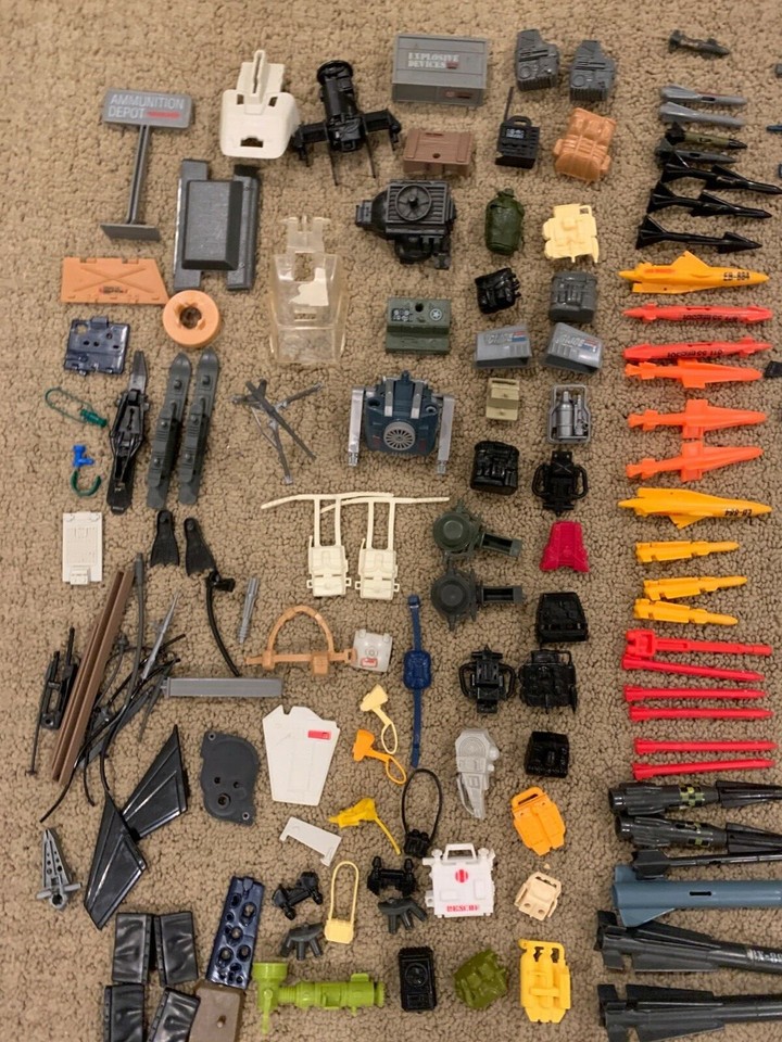 Vintage GI Joe Action Figures Weapons Accessories Drivers Cobra Rescue ...