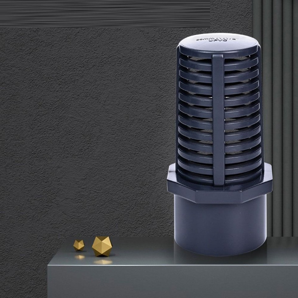 2PCS Dark Grey Permeable Flower Basket UPVC Overflow Strainer Pipe ...