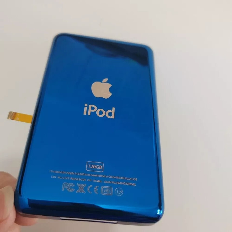 🍎NEW Metal Back Case Housing Audio Jack Hold Switch for iPod Classic ...