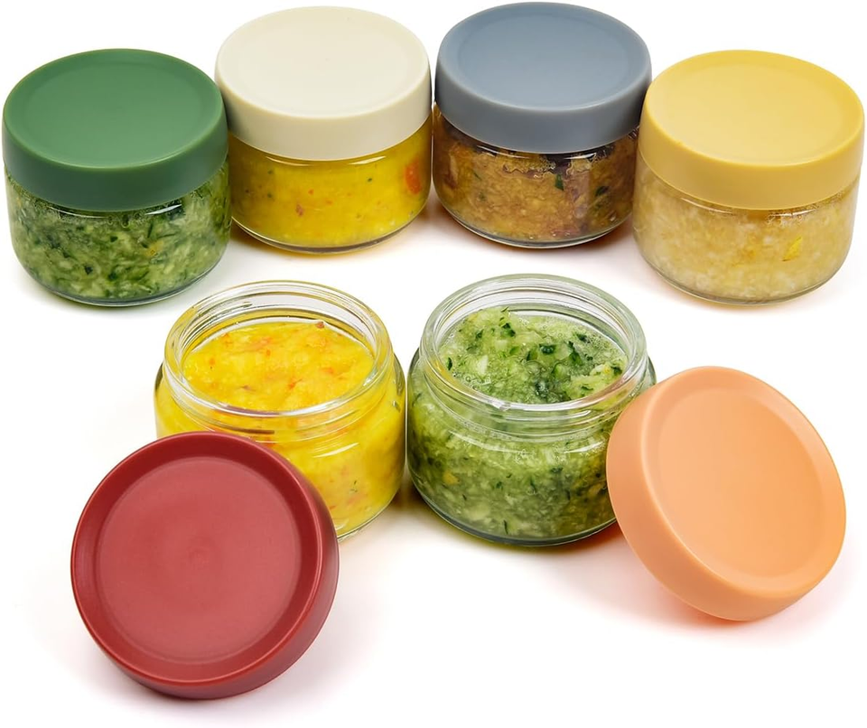 2 Oz Glass Dressing Containers to Go Sauce Cups Mini Condiment Dip Jars ...