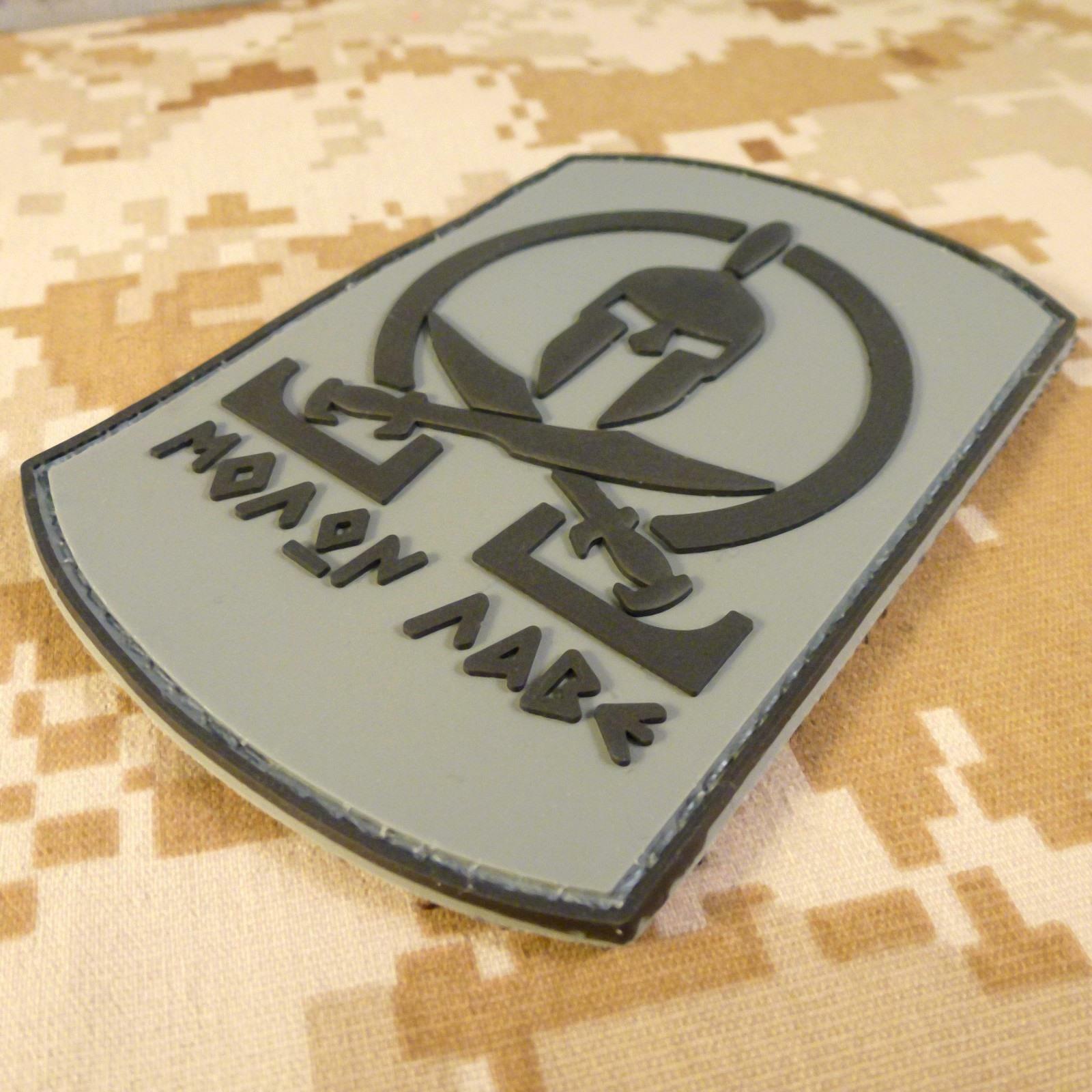 spartan shield molon labe PVC rubber ACU ECWCS morale subdued fastener ...