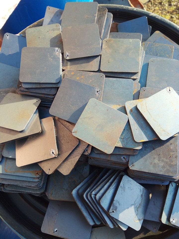 Mild Steel Square Rounded Corners 49 x 49 x 3mm Thick - Qty 5 | eBay