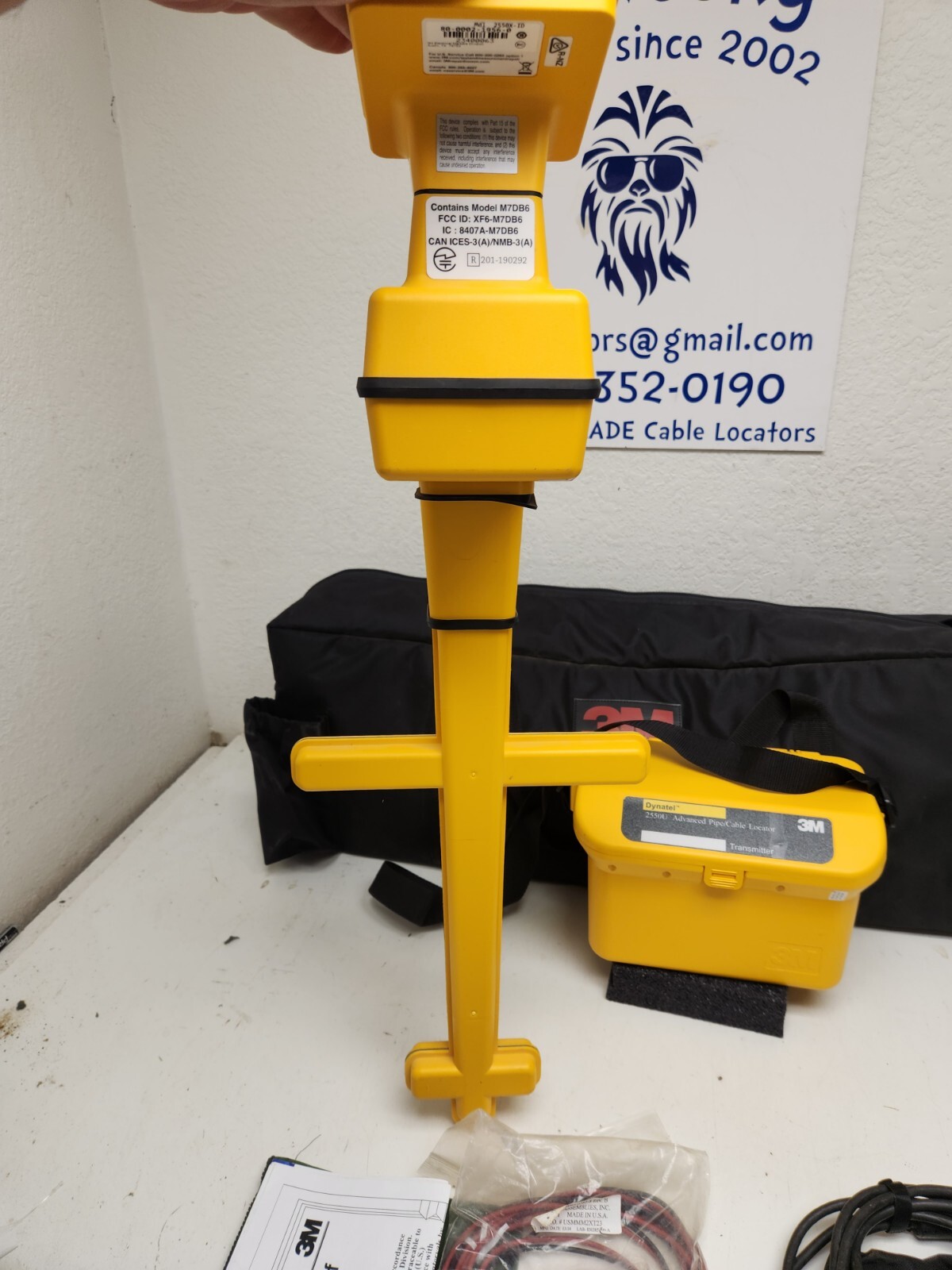 3M DYNATEL 2550 X U ID 12 watt CABLE PIPE LOCATOR Subsite 2550 2250 ...