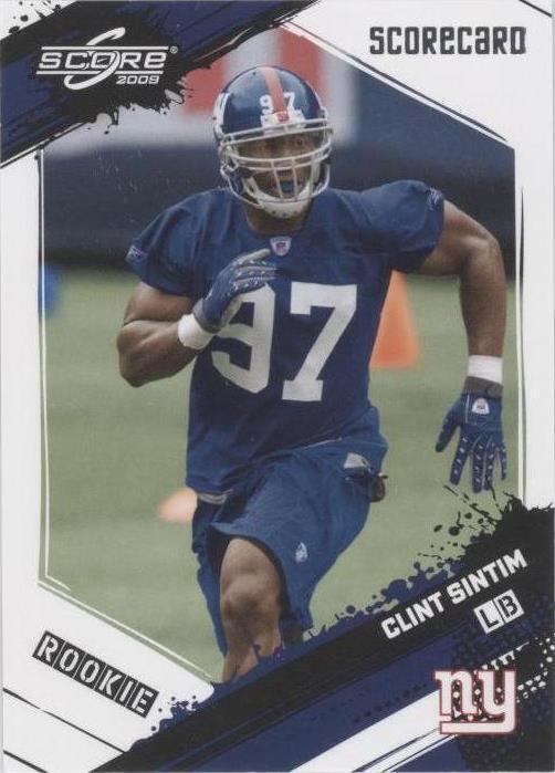 2009 Score - Rookie Clint Sintim #325 Scorecard /299 (RC) for sale ...