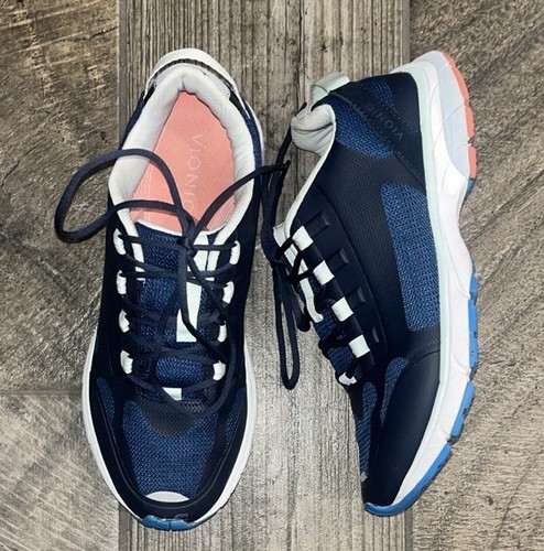 Vionic Navy Blue & White Sneakers Sz 8 M | eBay