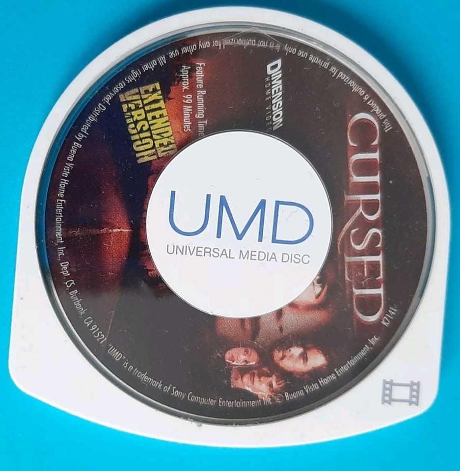 CURSED ☆ PSP Werewolf Horror UMD Disc ☆ Wes Craven, Jesse Eisenberg ...