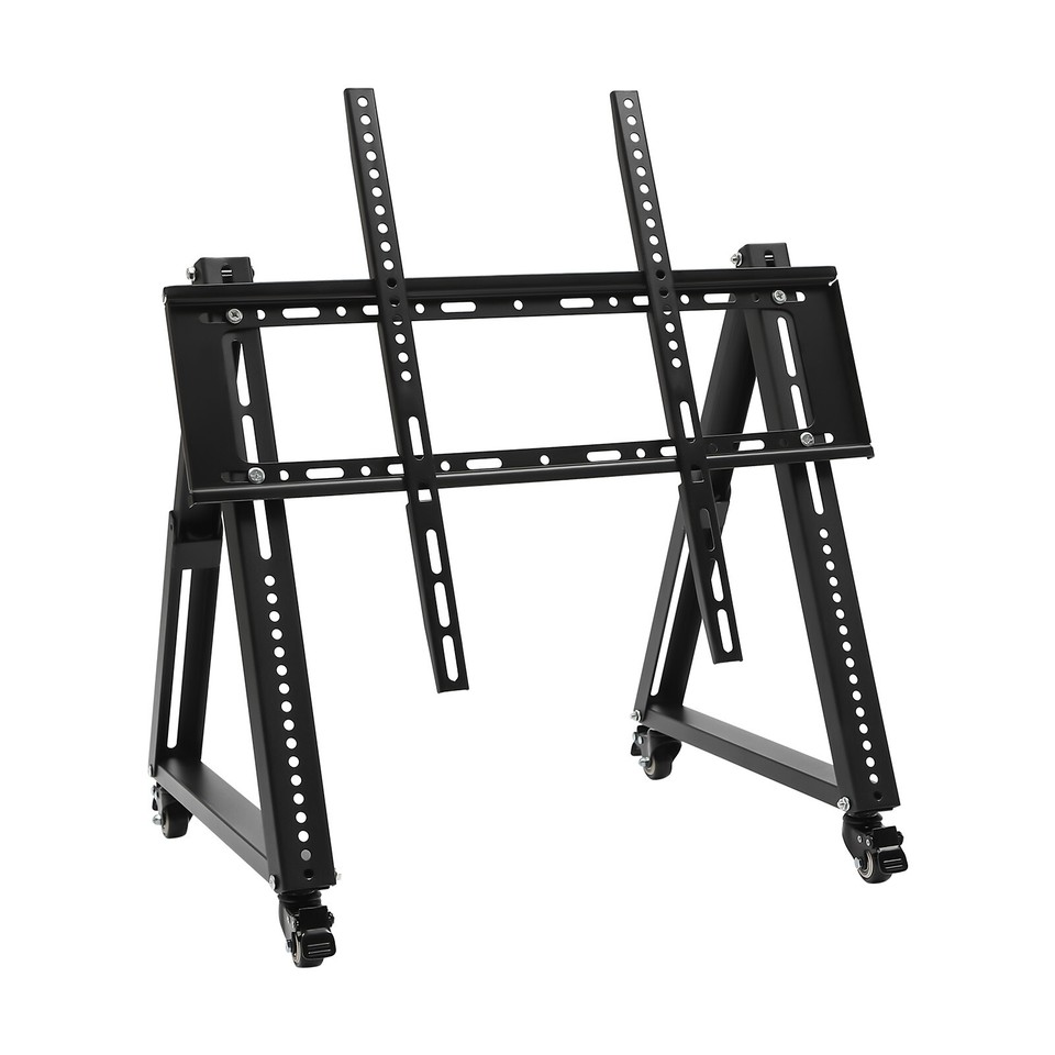 Monitor Floor Stand Cart Rolling TV Mount+ Wheel Low Height Mobile TV ...