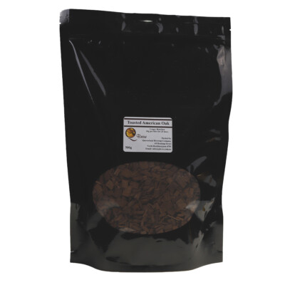 QBrew Toasted American Oak Chips 500g Alcohol Spirits Soaker Home Brew ...
