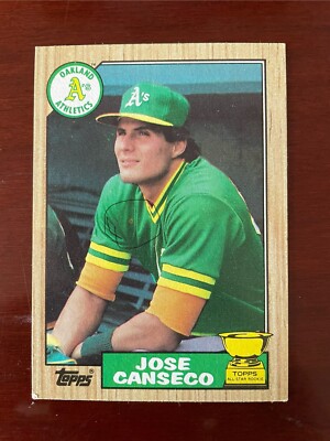 ***1987 Topps Jose Canseco #620 Error Card ( Green dot) | eBay