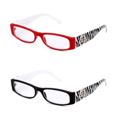 Reading Glasses Zebra Print Readers Black Red Readers Spec | eBay