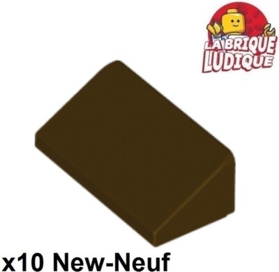 Lego 10X Slope Brick Roof 1X2 Dark Brown 85984 New | eBay