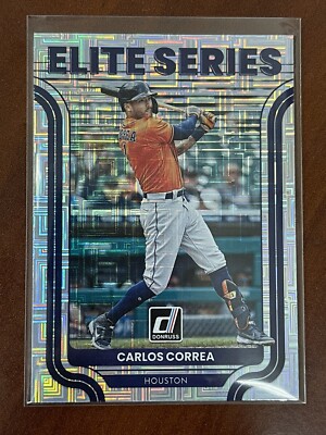 Carlos Correa 2022 Donruss Elite Series Vector Parallel #ES-5 Houston ...