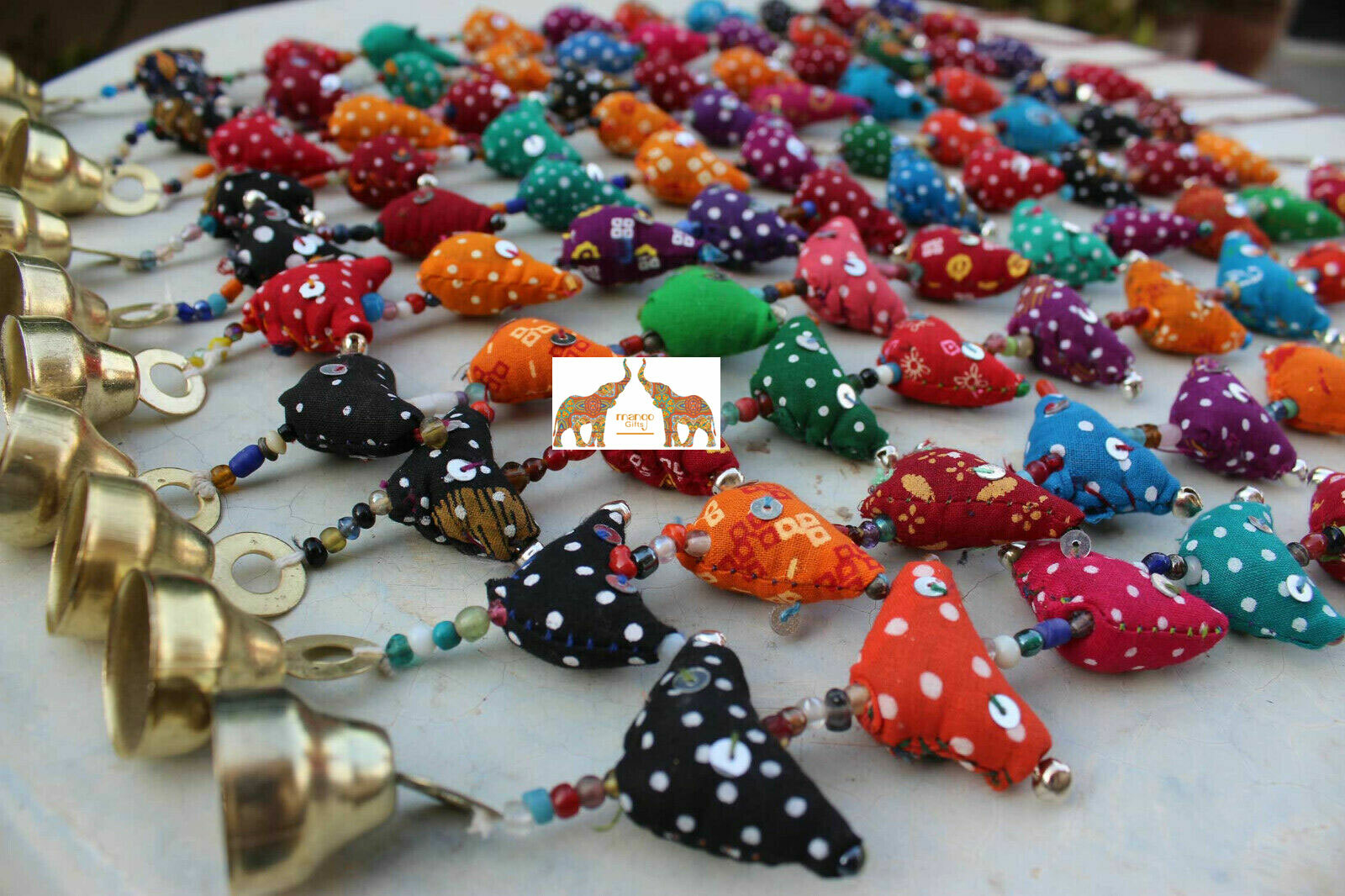 Handmade Indian Tota Bird Bell Prosperity Hens Hanging String X Mas Ornaments | eBay